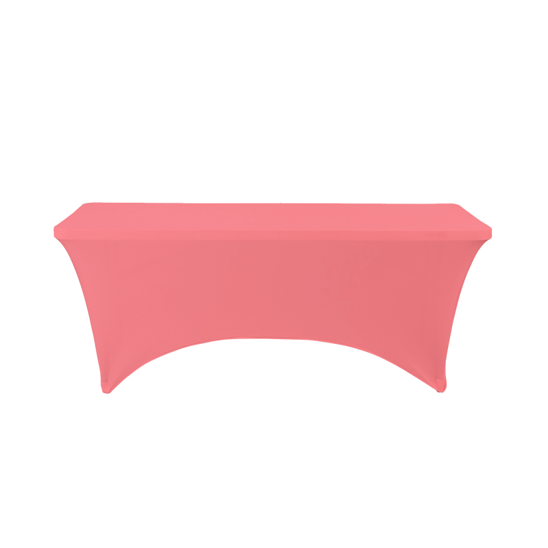 Events And Crafts Rectangle Spandex Table Cover 8 Feet Long Coral events-and-crafts-rectangle-spandex-table-cover-8-feet-long-coral